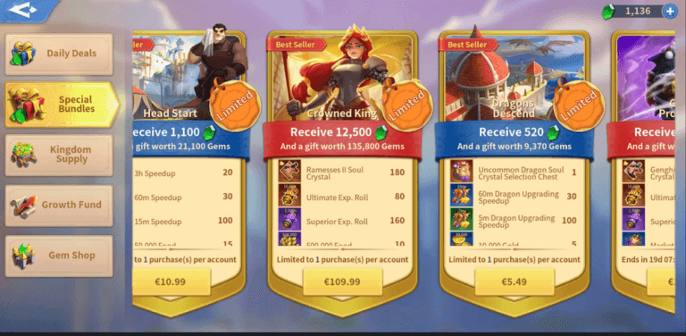 Infinity Kingdom - Monetisation Analysis - GameRefinery