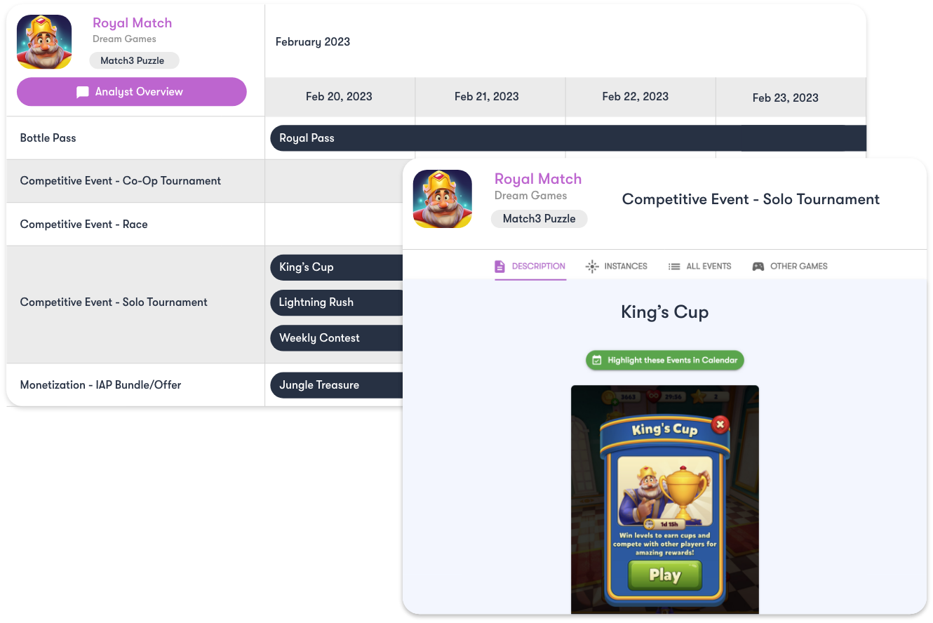 Live Events Tracker - GameRefinery